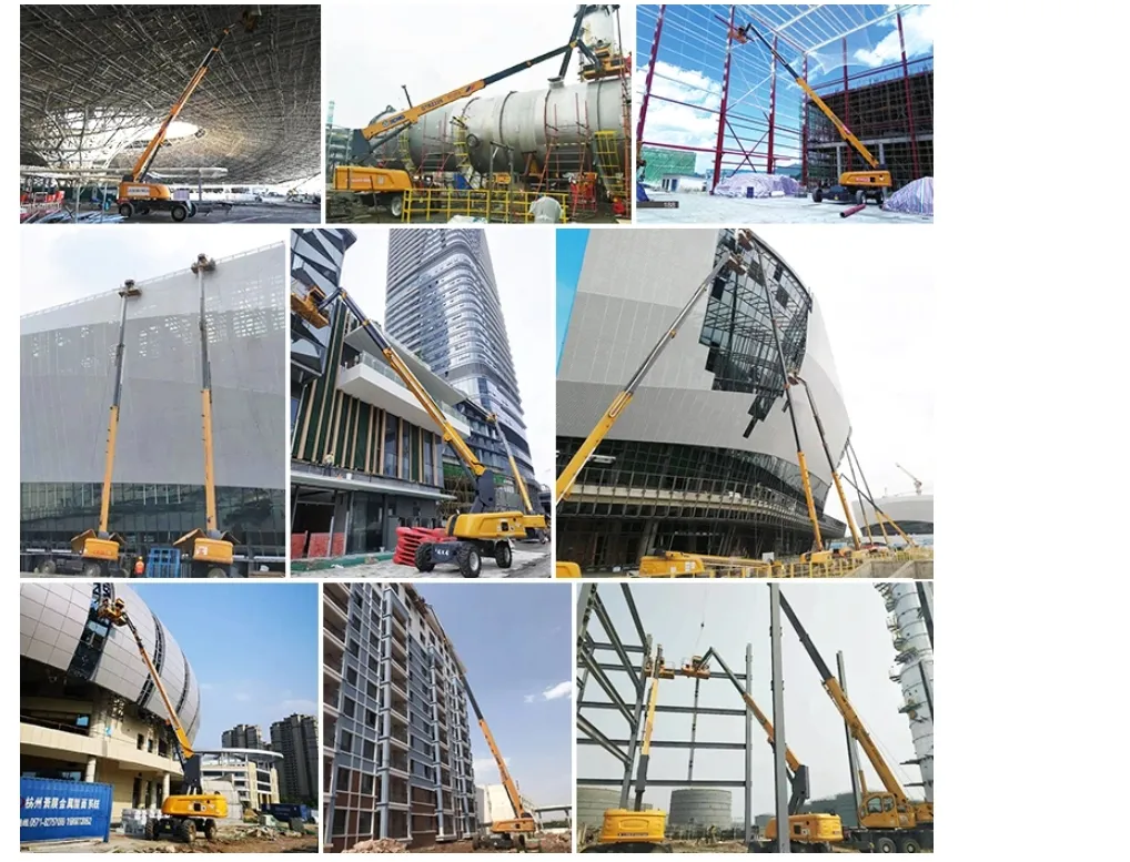 26m Hydraulic Warehouse Portable Knuckle Boom Motorized Ladder Lift for ...