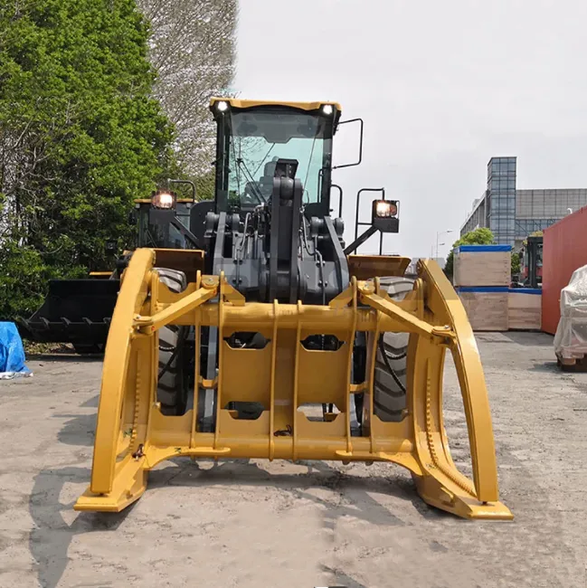 Hydraulic Small Mini Wood Log Grapple Wheel Loader 6 Ton Compact Fork