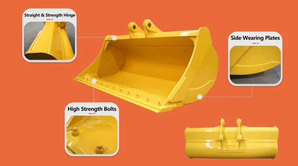Excavator Universal Mud Bucket Reinforced Cutting Edge Bucket
