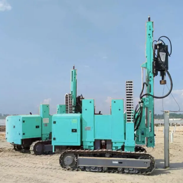 Hf385y 20-120m Solar Photovoltaic Energy Crawler Piling Rig for Sale