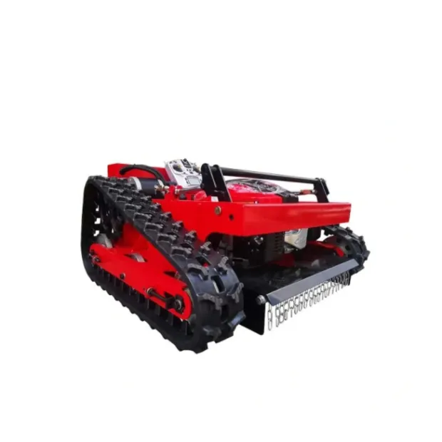 Robotic Lawn Mower Crawler Petrol Mower Remote Control Garden Grass ...