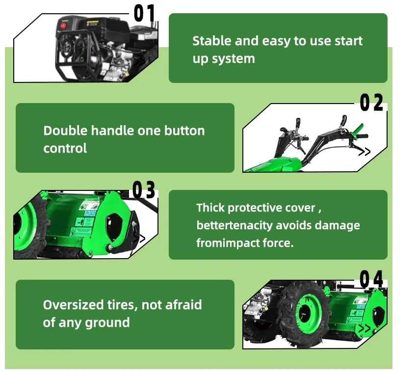13HP Farm Machinery Multi Purpose Agricultural Power Rotary Tiller