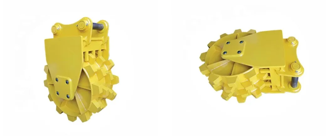 Compaction Wheel Excavator Attachment for 10 Ton Excavator