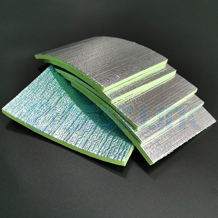 PE foam backed woven foil,heat insulation,heat resistant foam