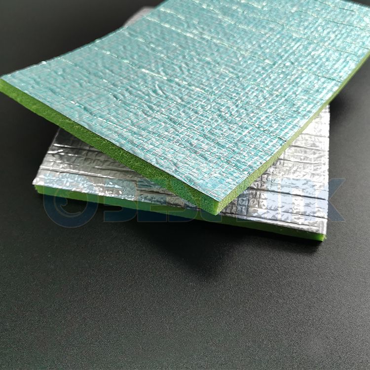 PE foam backed woven foil,heat insulation,heat resistant foam