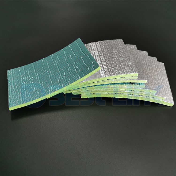 PE foam backed woven foil,heat insulation,heat resistant foam