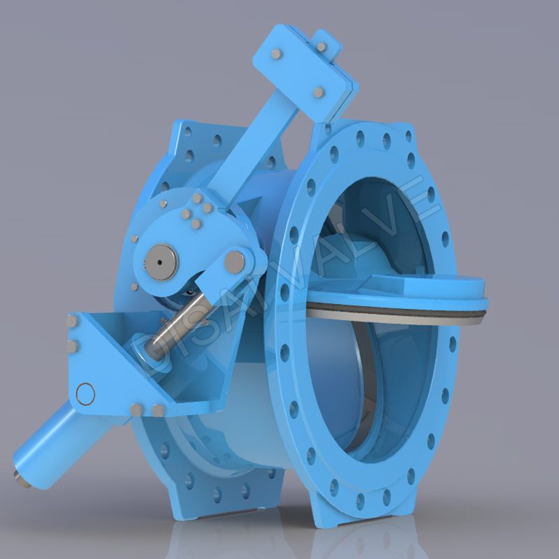 Tilting Check Valve With Lever, Counterweight And Hydraulic Damper