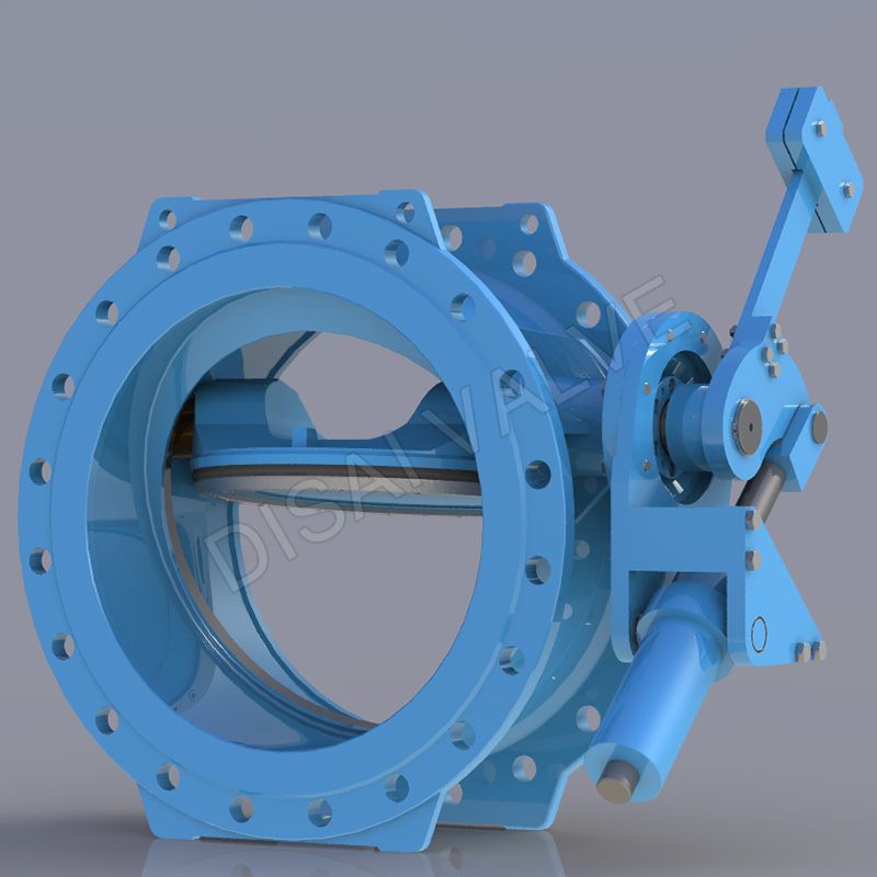 Tilting Check Valve With Lever, Counterweight And Hydraulic Damper