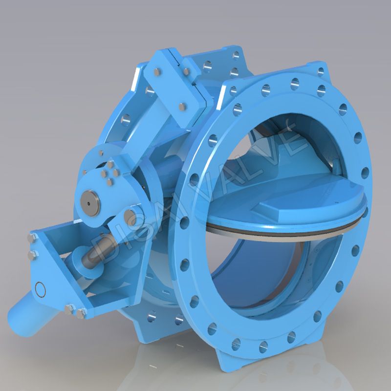 Tilting Check Valve With Lever, Counterweight And Hydraulic Damper