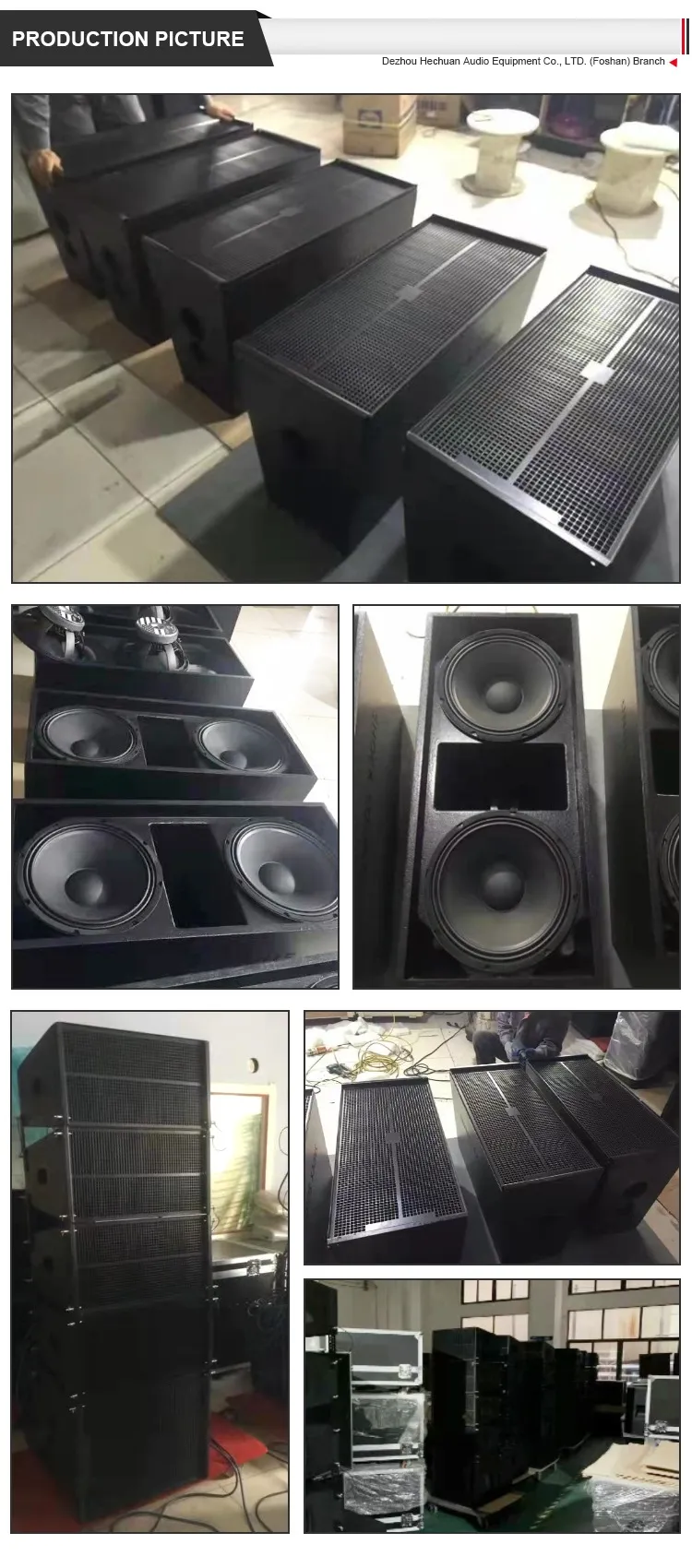 Dual 10” Active Line Array Speaker
