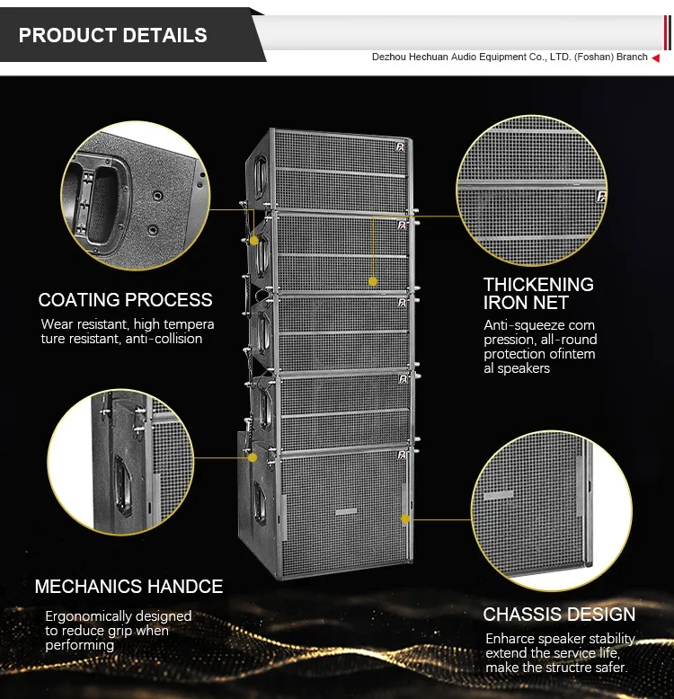 Dual 10” Active Line Array Speaker
