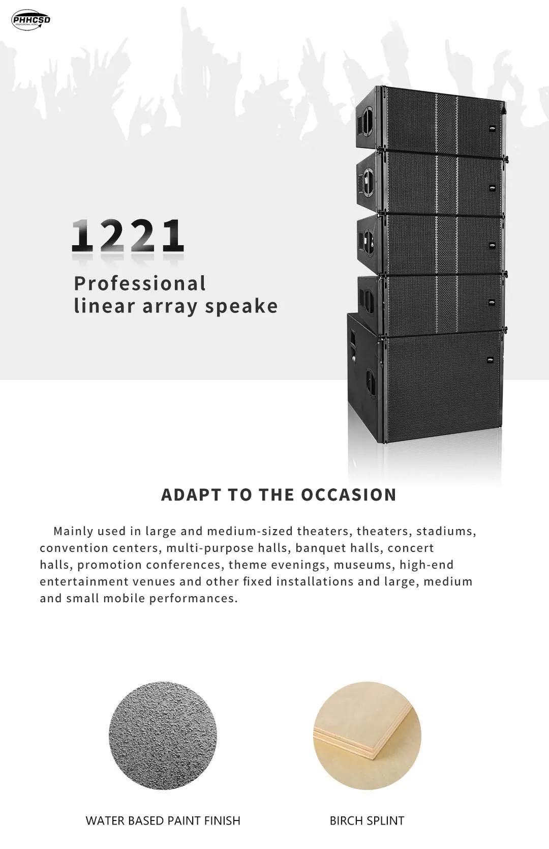 LX1221 Dual 12" Line Array Speaker