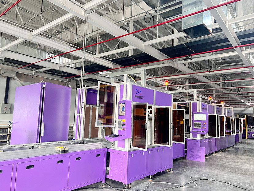 Xuzhou customer module automatic module pack production line diagram