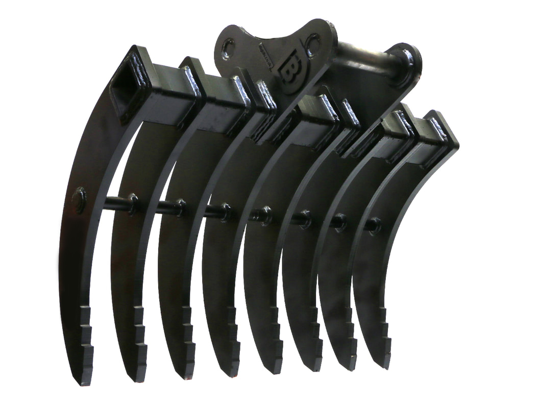 Infinity Mini Excavator Rake Attachment | Heavy-Duty Land Clearing ...