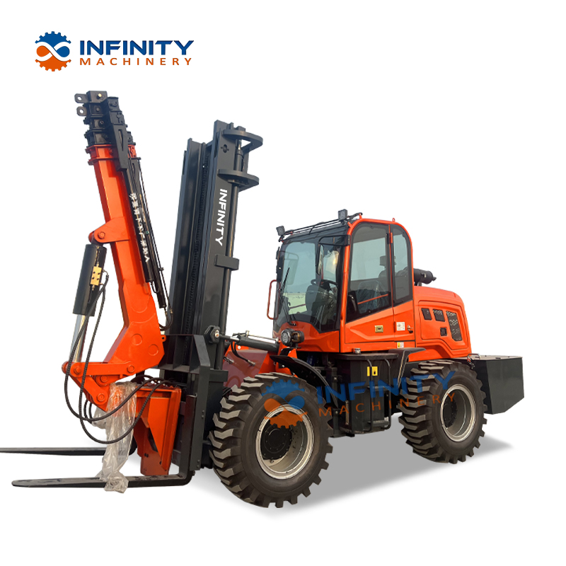 rough terrain forklift front steering