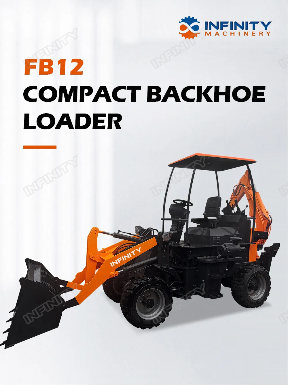 FB12 Compact Backhoe Loader, China backhoe loader for sale