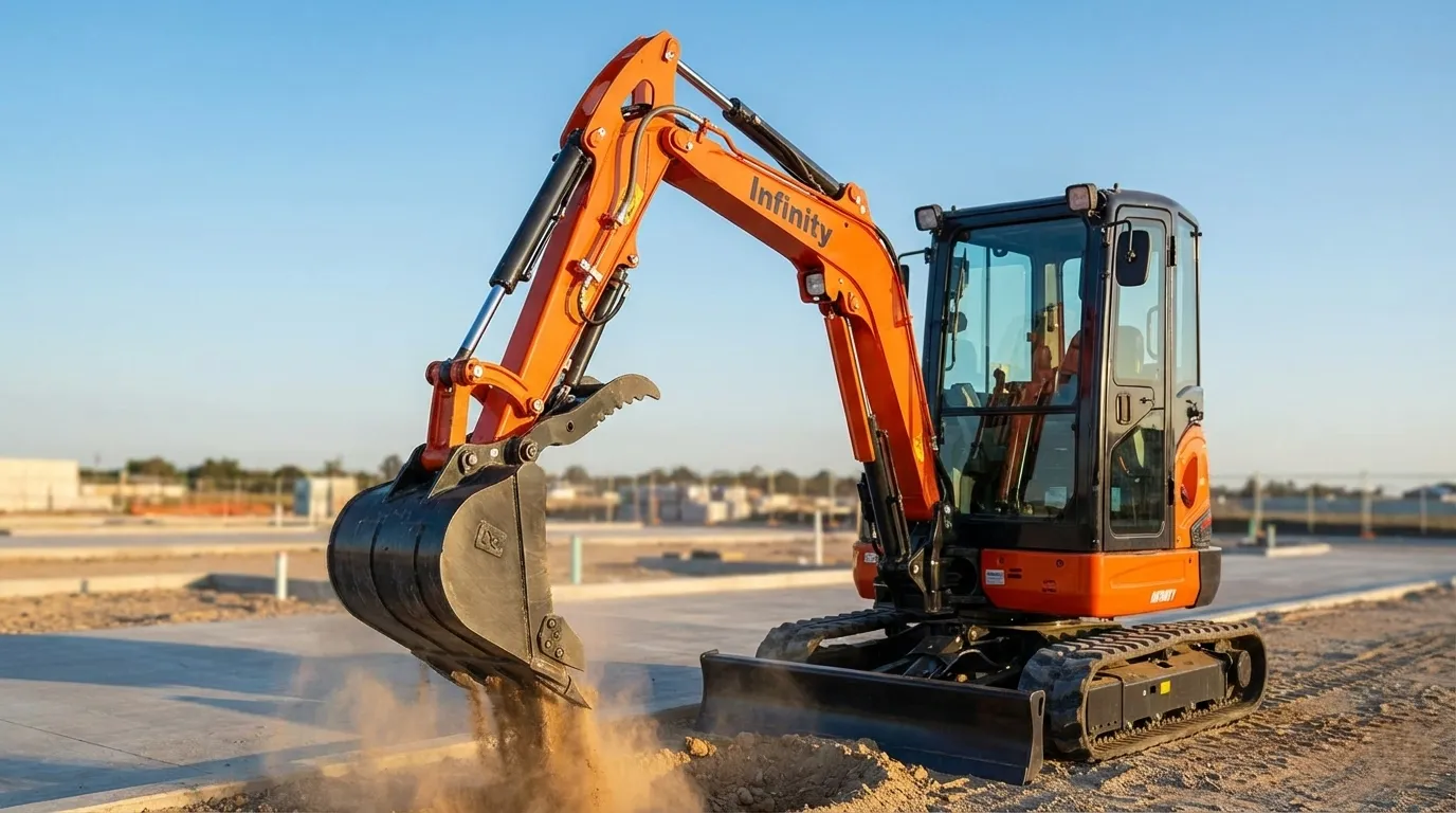 How to Extend Mini Excavator Hydraulic System Life | Infinity Machinery