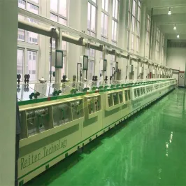 Electroless chemical plating machine line