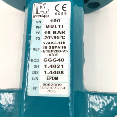 FESTO VZAV-C-10016-S8PN16-H1EP200-V5-V3-E Butterfly Valve | 8062009