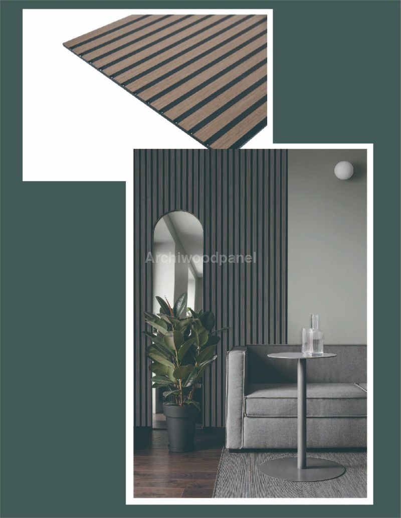 Grooved Wood Veneer Panel