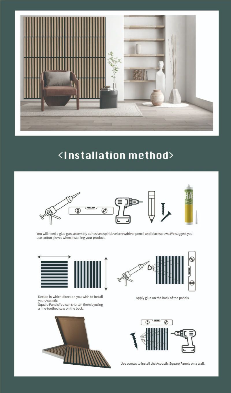 Acoustic Square Panel 520*520mm