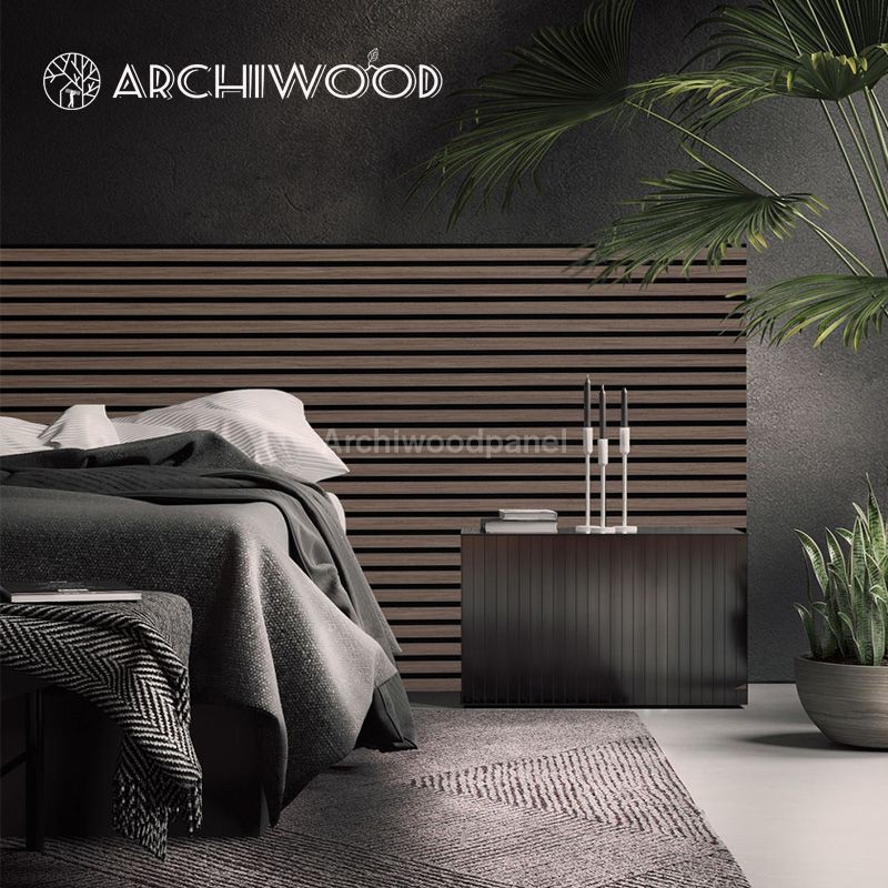 Grooved Wood Veneer Panel