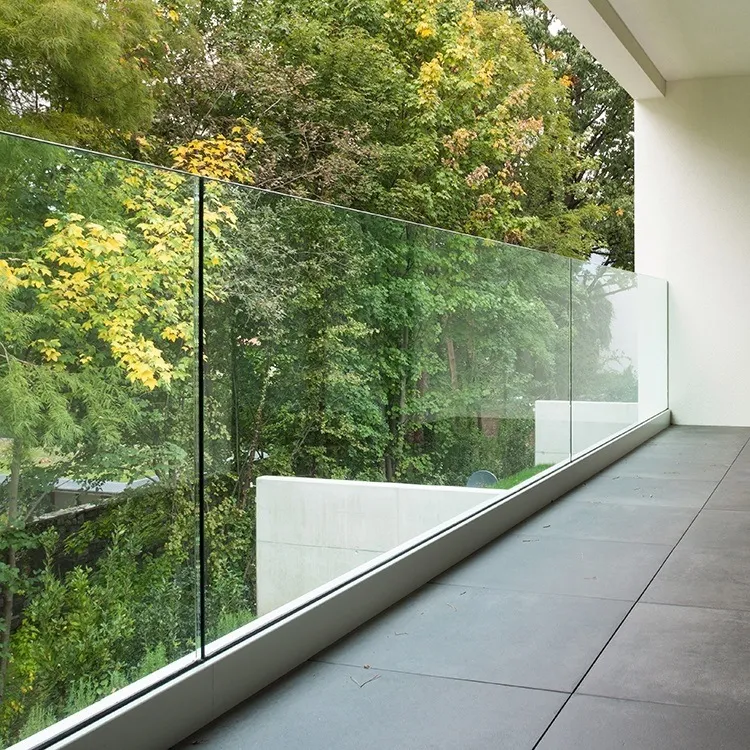Frameless Glass Railing, Balcony Glass Balustrade