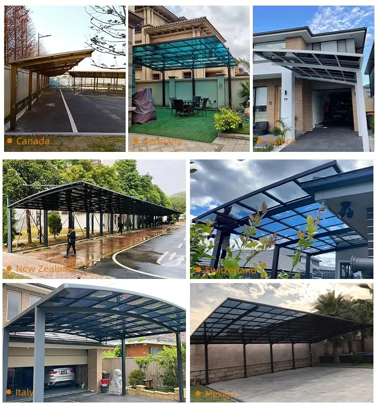 Aluminum Carports for residential and commercial parking lot