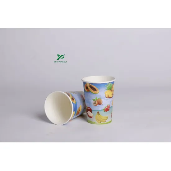 12oz single wall cold drinking paper cup