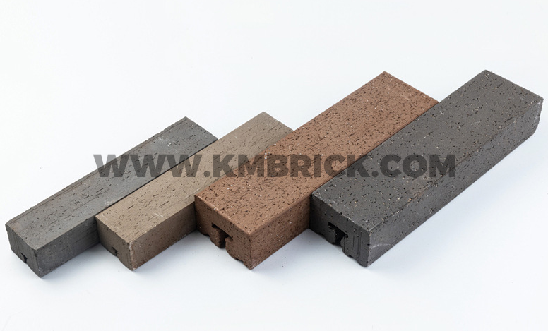 Cliner brick with rough texture for quick installation