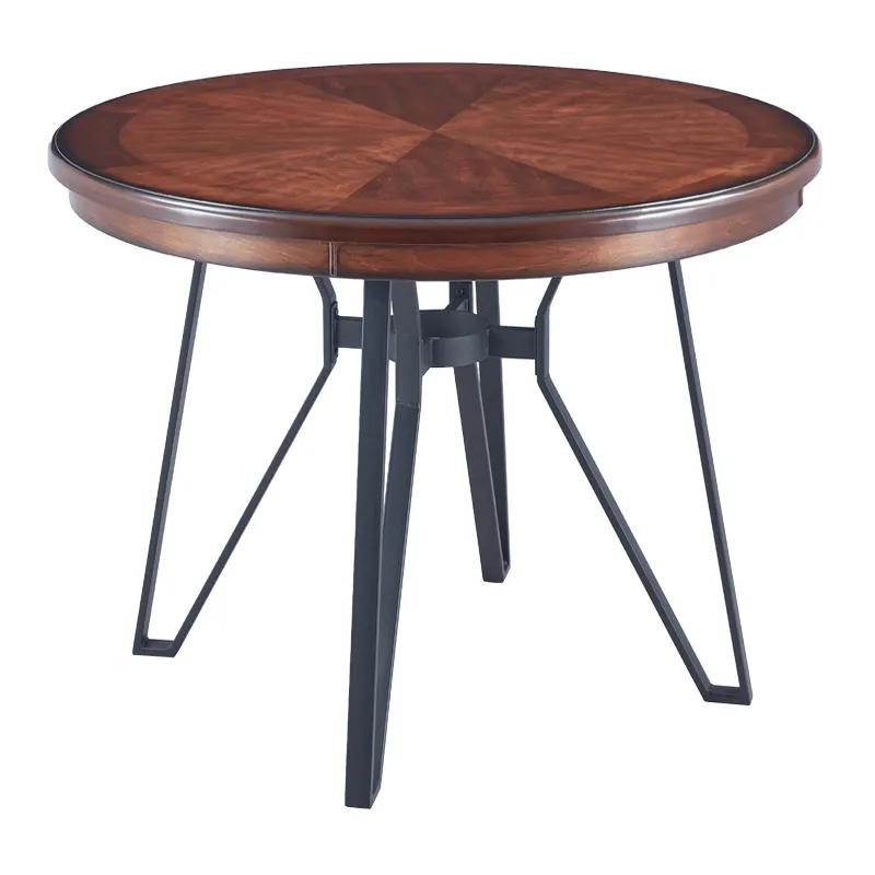 American Style Round Wooden Dining Table