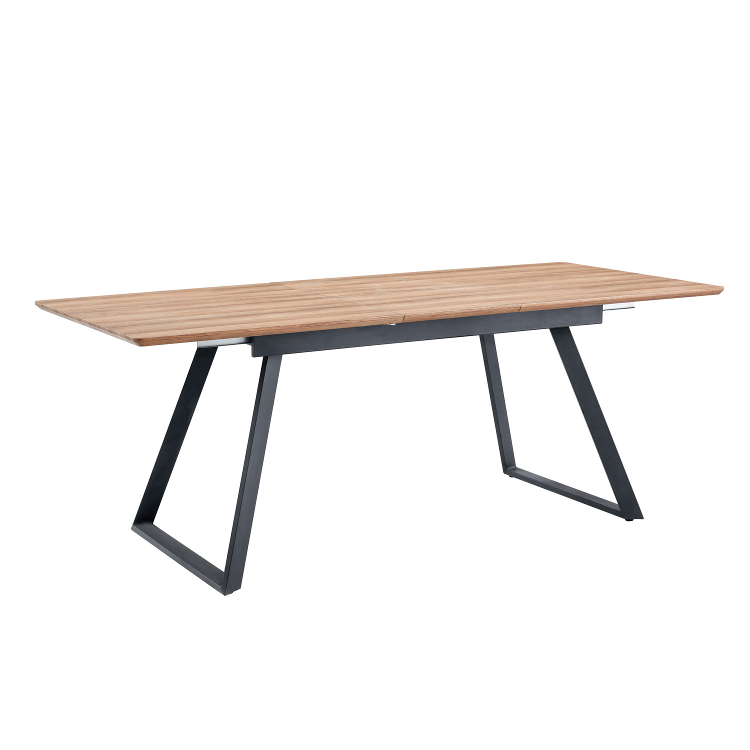 Rectangular wooden extendable dining table