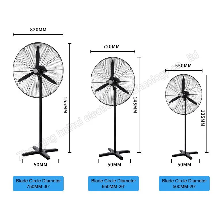 20 Inch Stand Industrial Fans