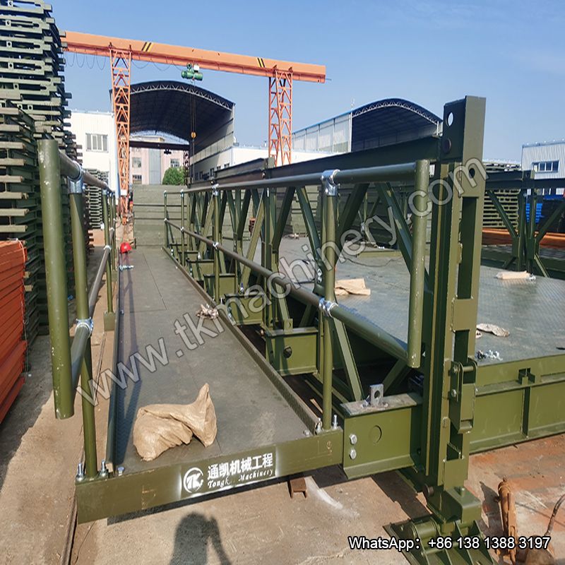 Bailey Bridge with walkway, Compact 100, Modular Steel bridge