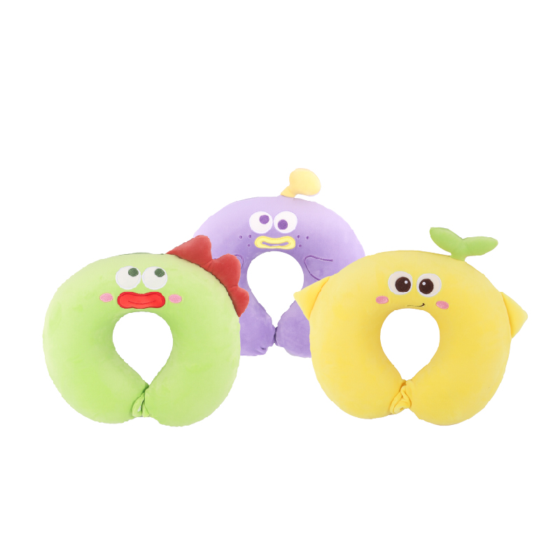 Cute Monster Animal U shape Memory Foam Neck Pillow