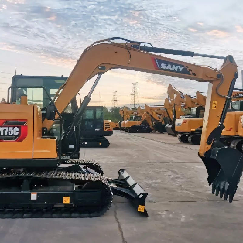 Used 7 ton Sany SY75C Mini Excavator