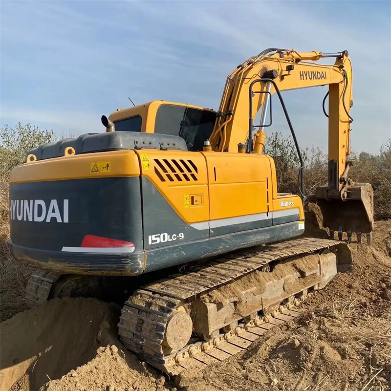 Used 15t Crawler Digger Secondhand Korean Hyundai 150LC-9 Medium Excavator