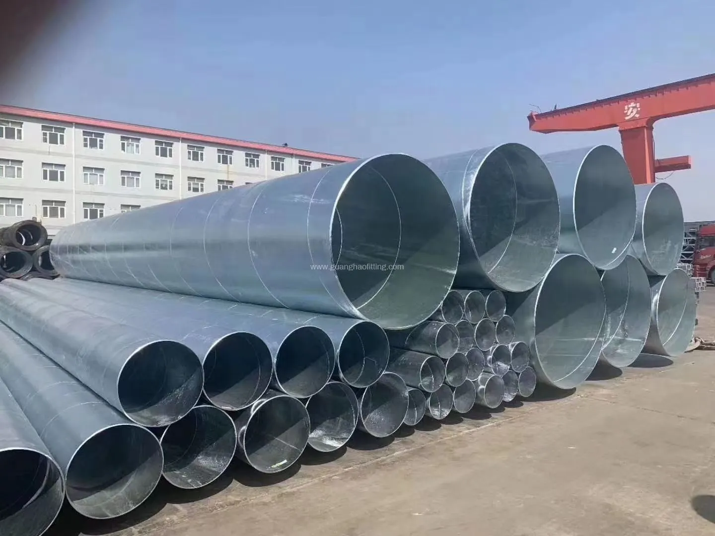 Carbon Steel X52 Spiral Welded Steel Pipes China manufacturer