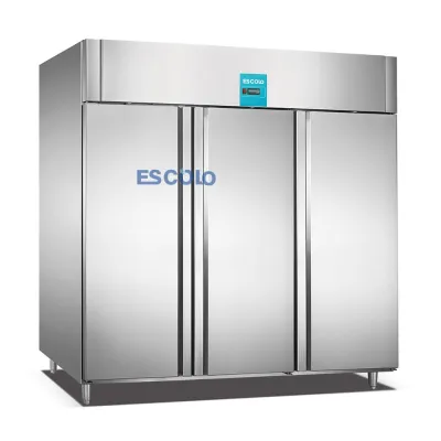 three doors commercial kitchen refrigerator