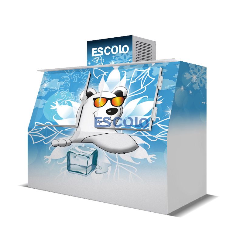 Slanted Door Ice bag storage freezer