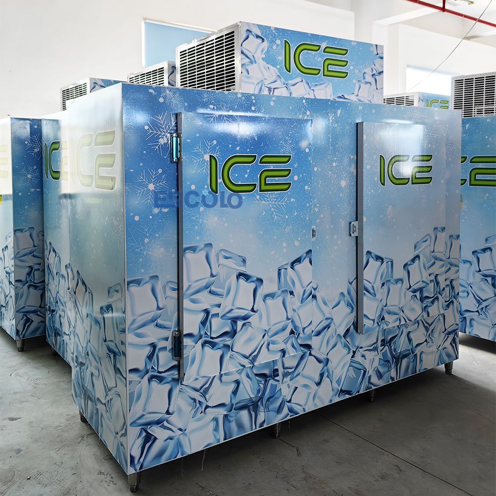 Commercial Cold Wall Ice Storage Bin Freezer
