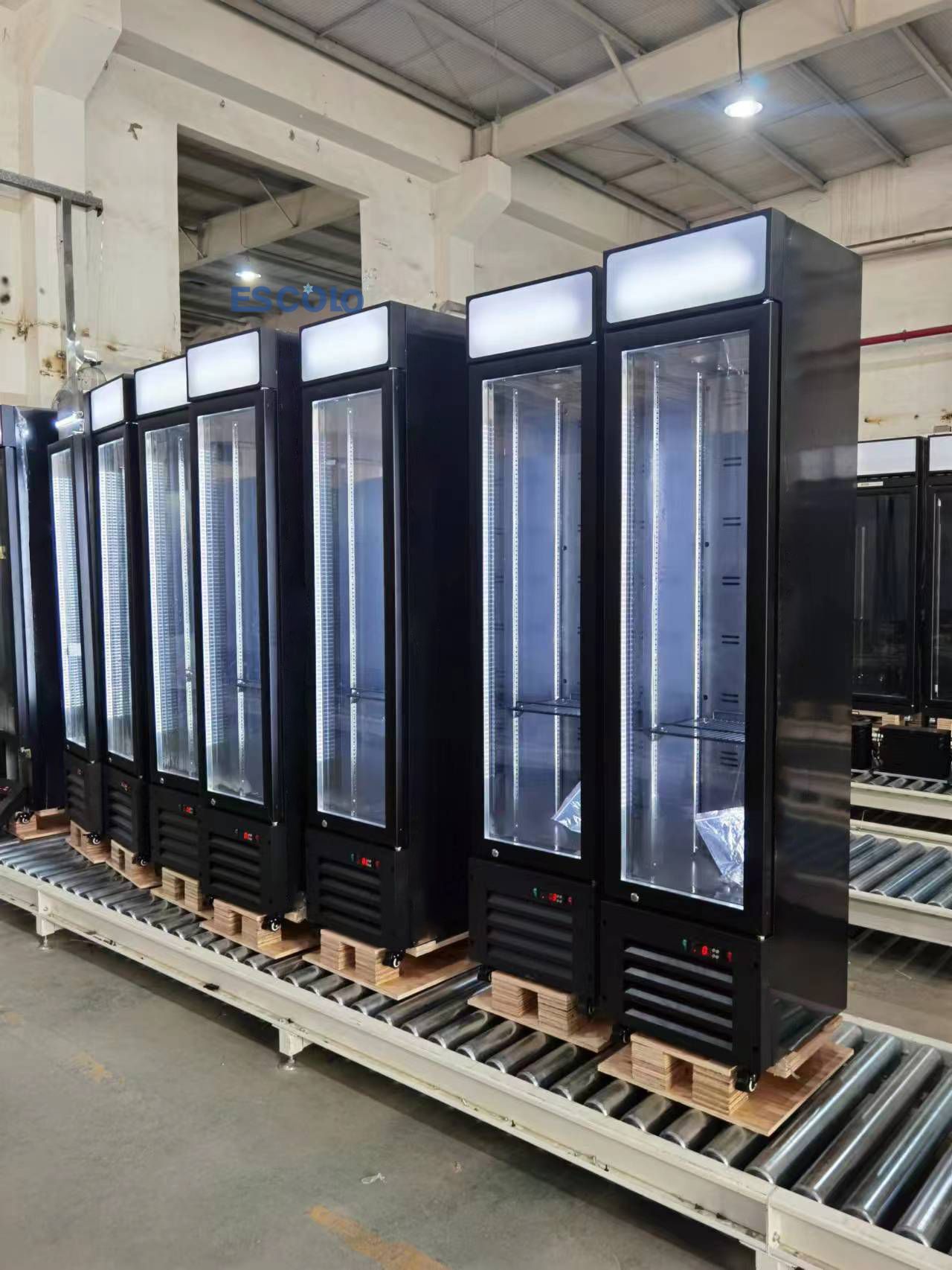 commercial vertical display slim cooler