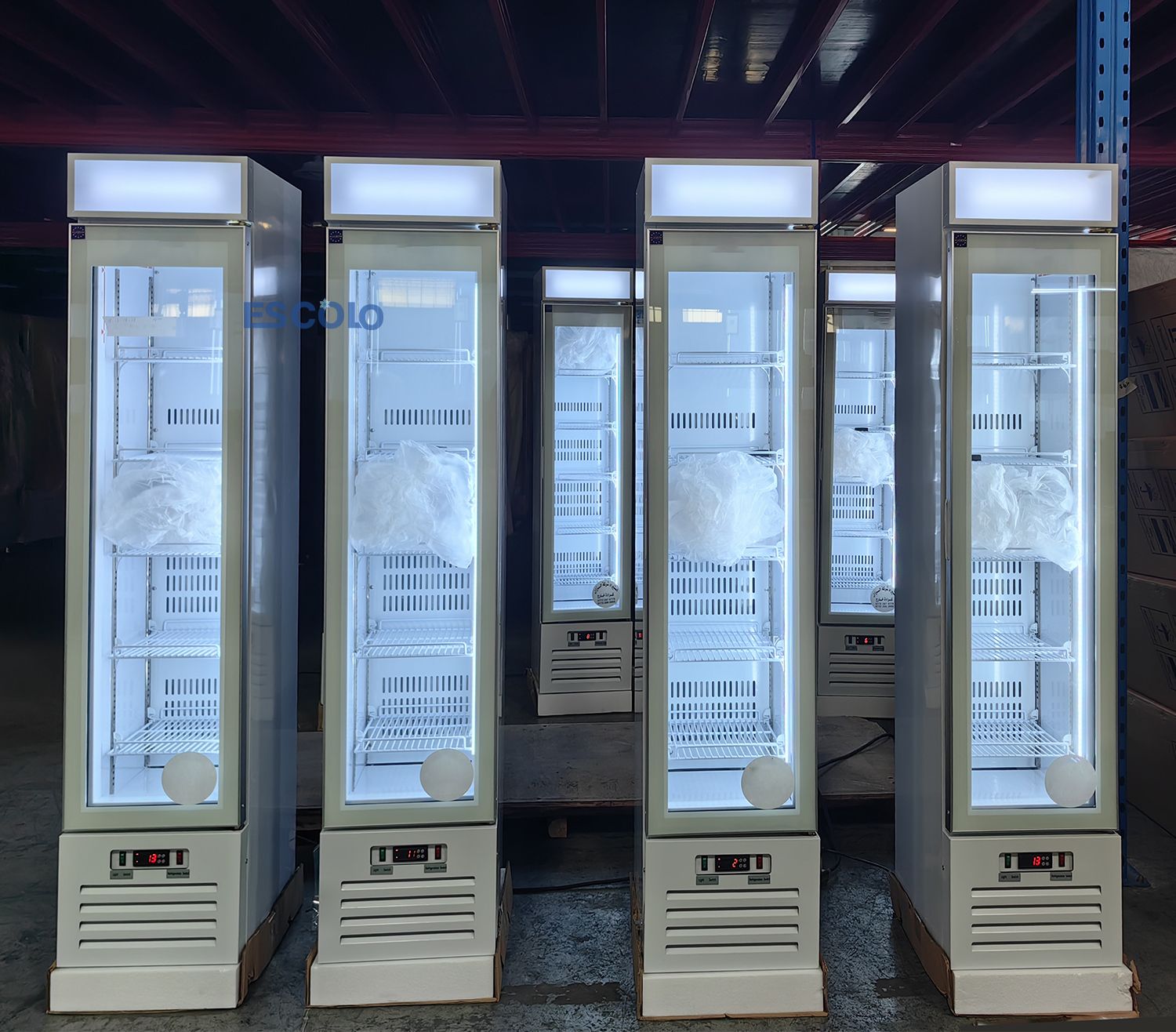 commercial vertical display slim cooler