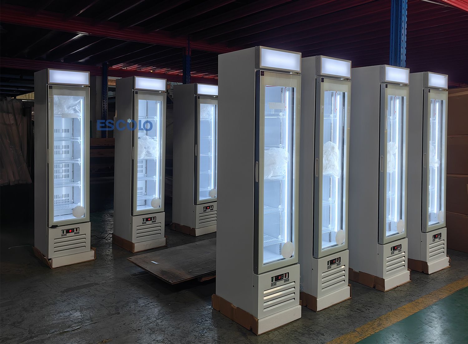 commercial vertical display slim cooler
