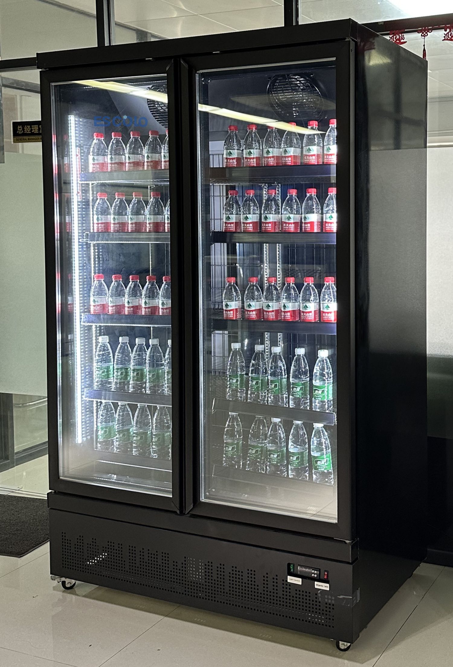 Commercial Refrigerator Drink Upright Display Showcase