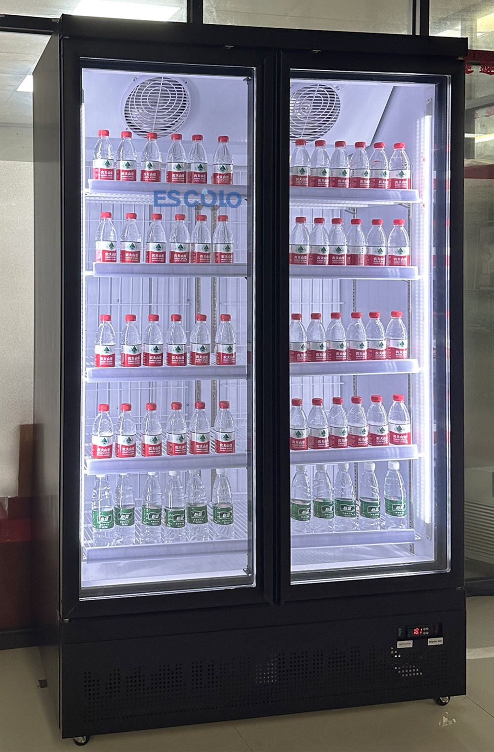 Commercial Refrigerator Drink Upright Display Showcase