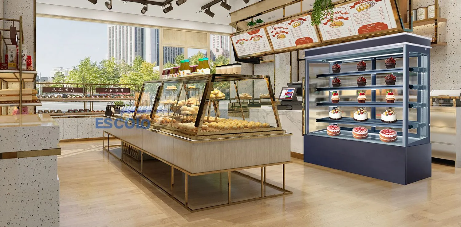 5-Layer Back Sliding Door Cake Showcase