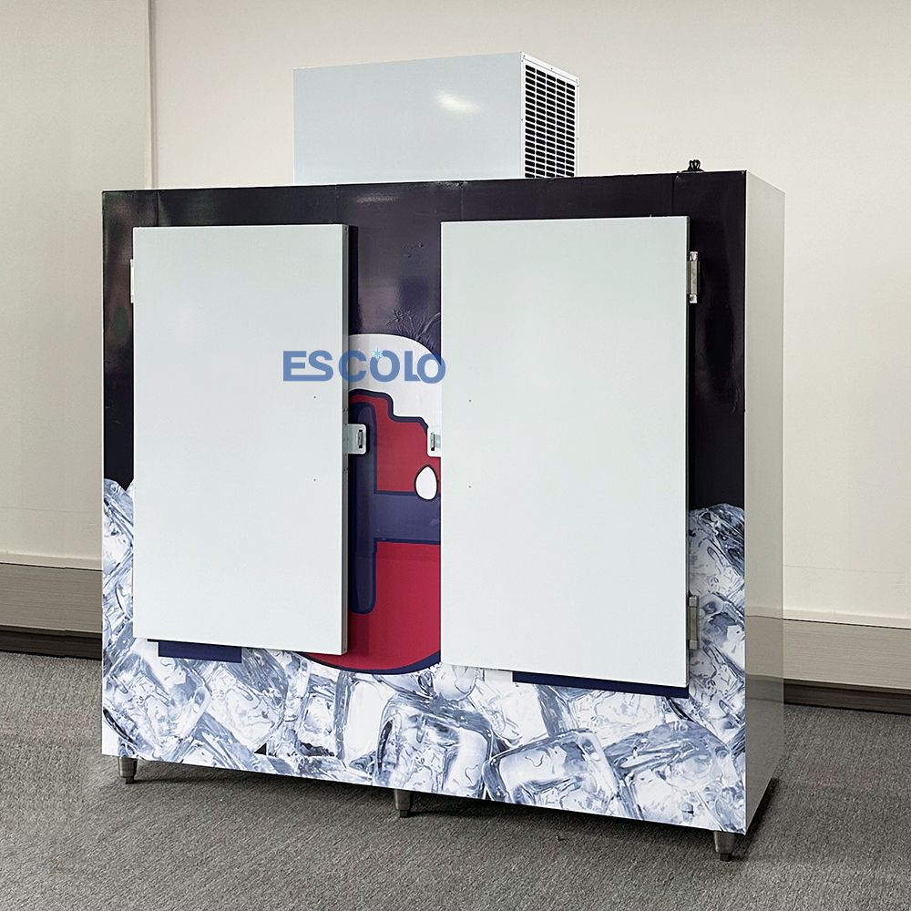 Commercial Cold Wall Ice Storage Bin Freezer