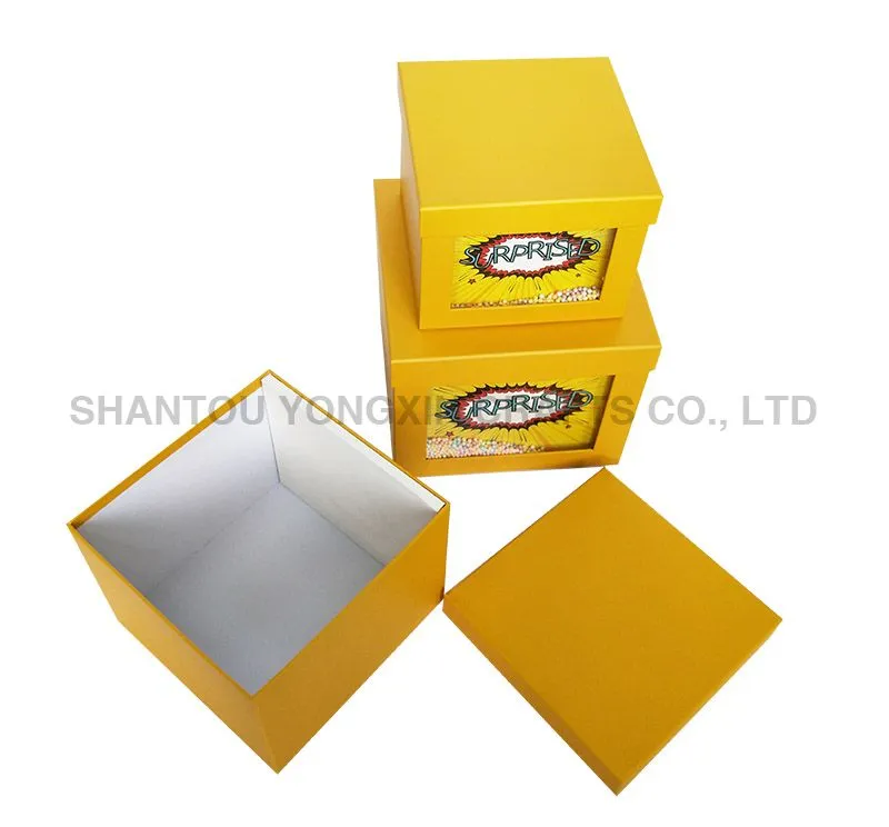 Set of Three Piece Display Box Happy Birthday Gift Box