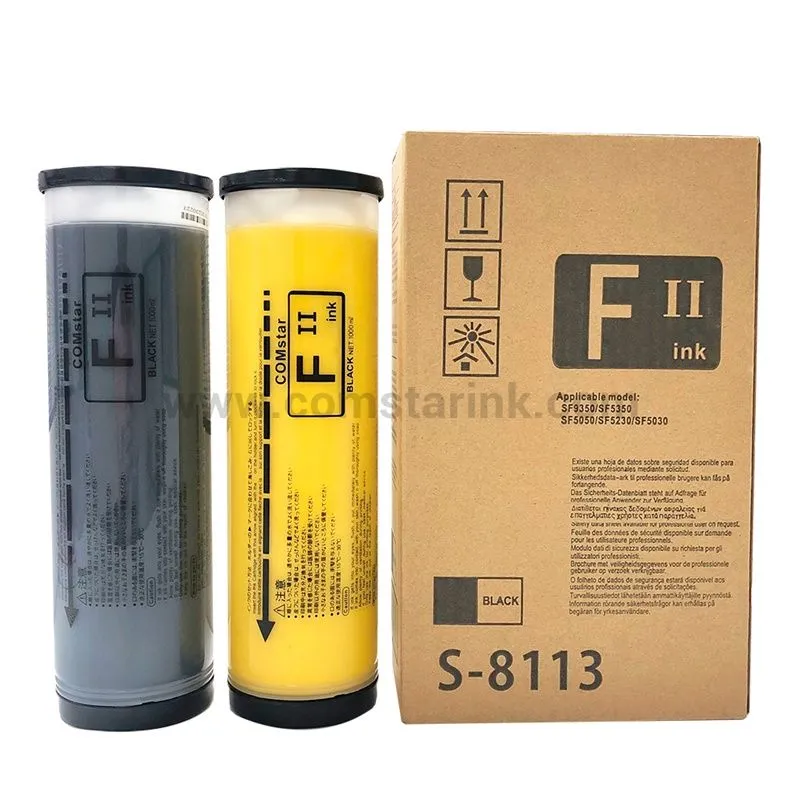 Compatible Riso FII F2 S-8113UA Tinta Negra | Tinta Comstar